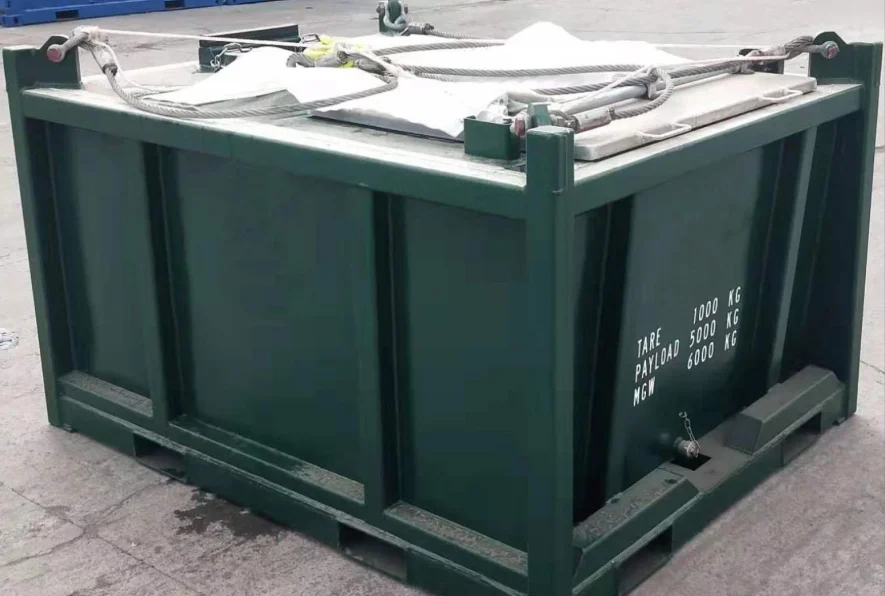 2.8cbm Mud Waste Skip Dnv Offshore Container - Buy Vacuum Skip,Mud Skip ...