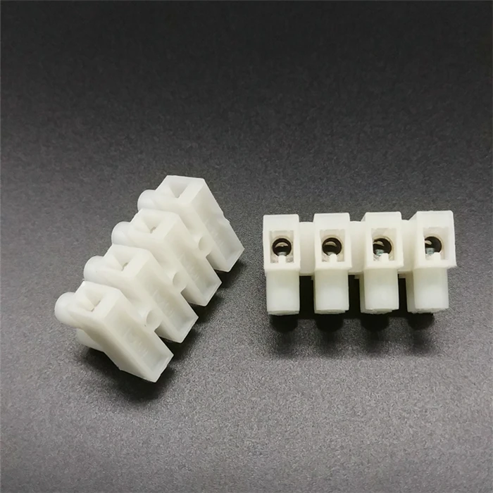PA8 4 Pin Plastic Terminal Block, 41A Screw Type Connector for ...