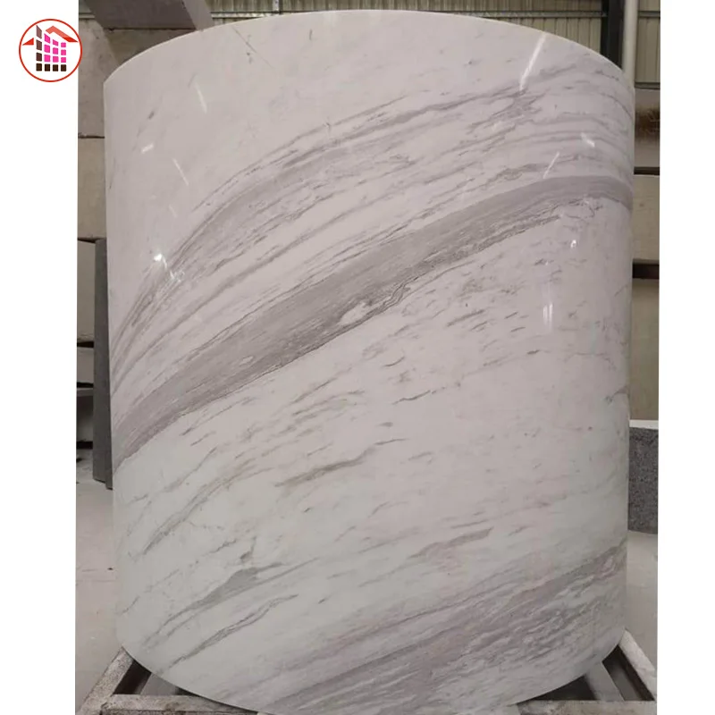 Interior Decor Natural Stone Roman White Marble Column