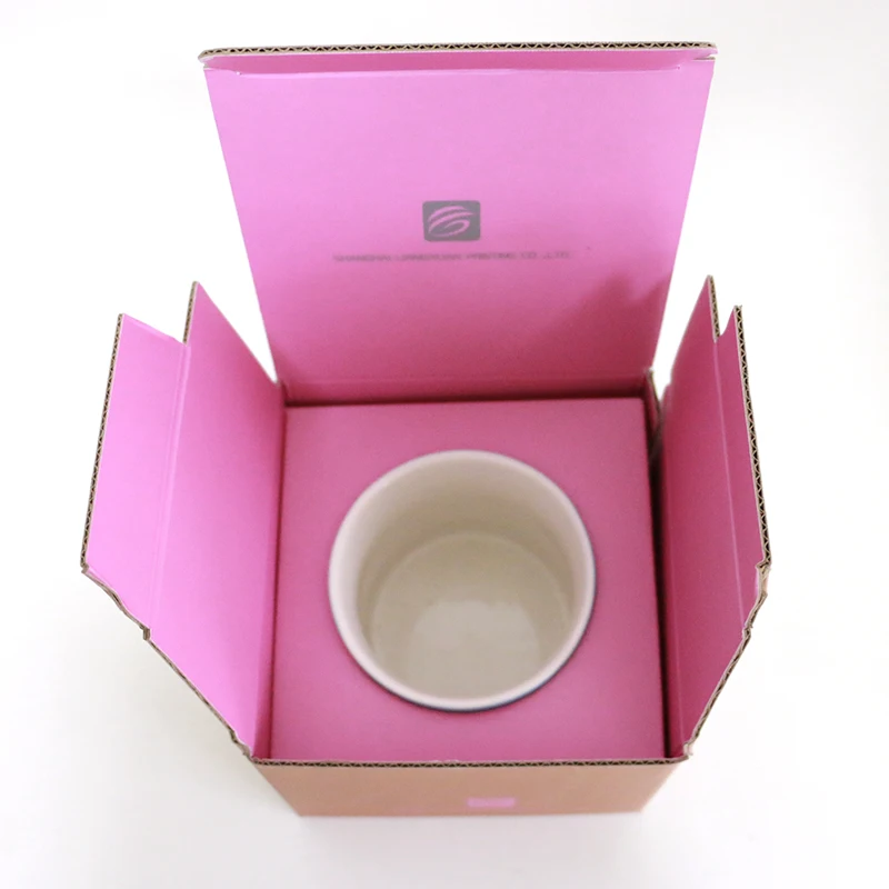 Wholesale Custom Printed Mug Box Packaging Kraft Coffee Mug Shipping Box