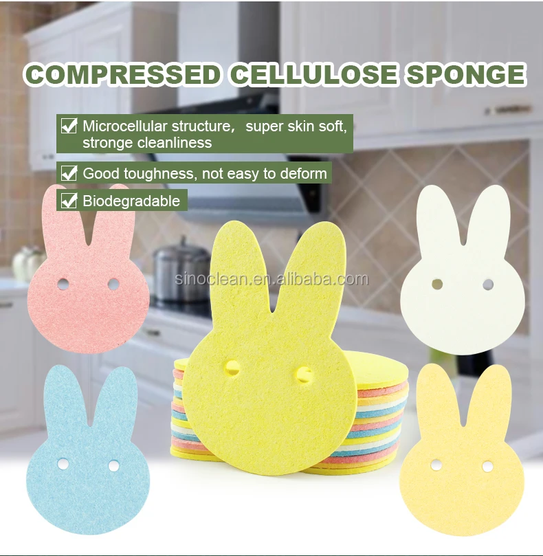 Kids Cartoon Shape Compressed Cellulose Sponge - Buy Cartoon Compressed ...
