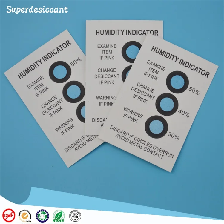 Medical Food Color Change Reversible Humidity Indicator Card ...
