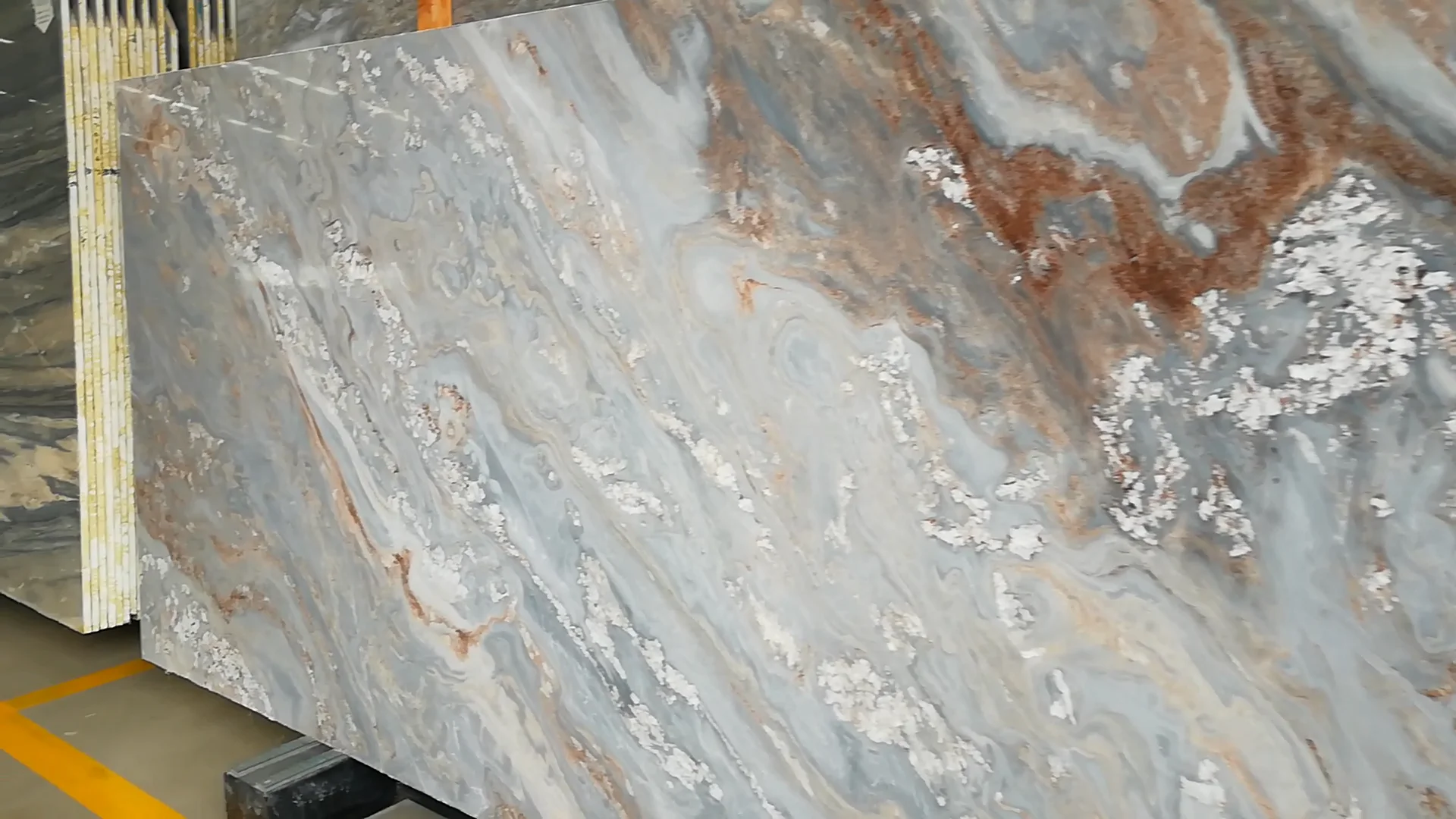 Italy Ocean Blue Sky Marble Slabs Marmo Palissandro Bluette Nuvolato ...
