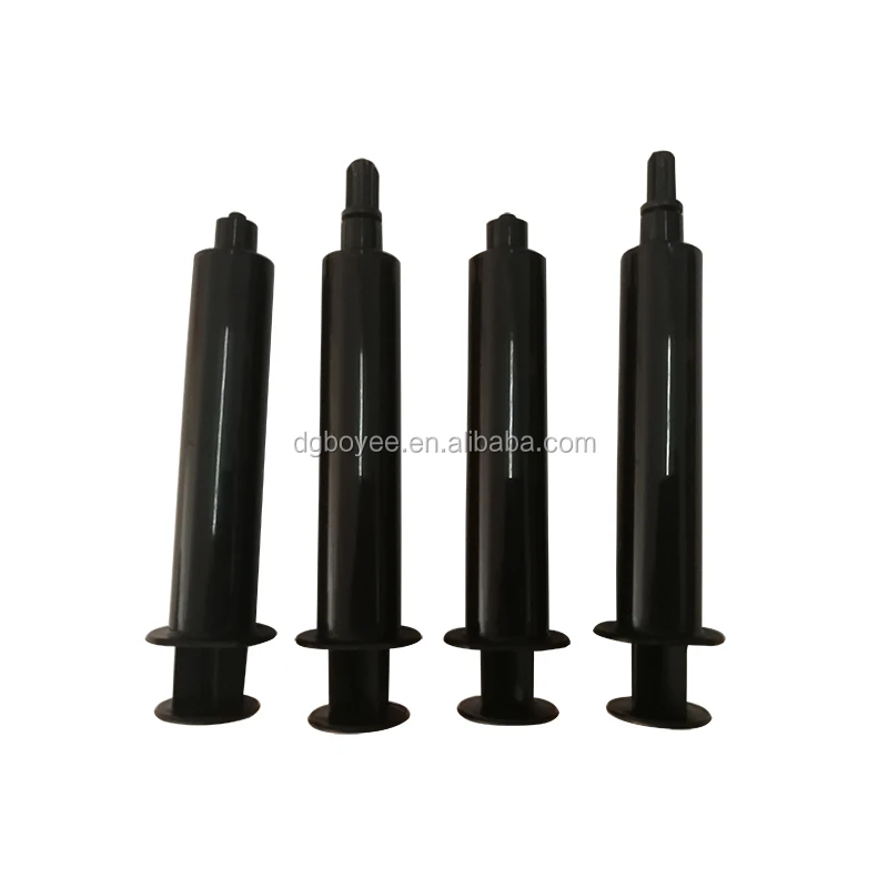 Durable Black Syringe - Ideal for Dental & Industrial Use