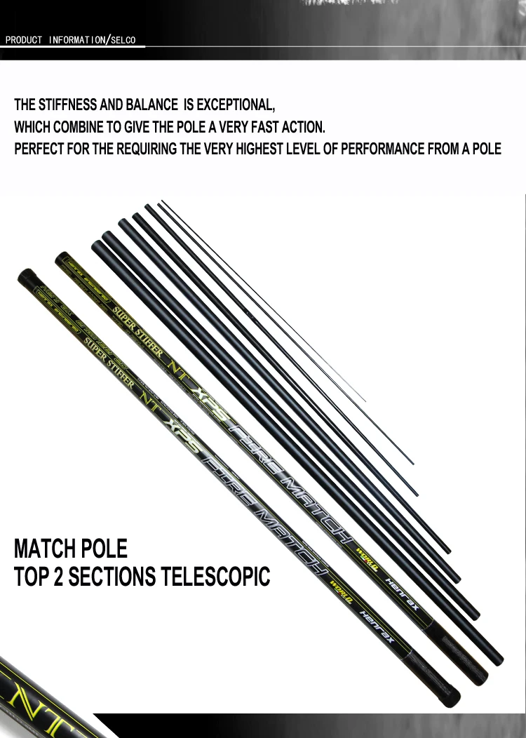Super Stiff 11 Meter Extension Pole for Match Fishing