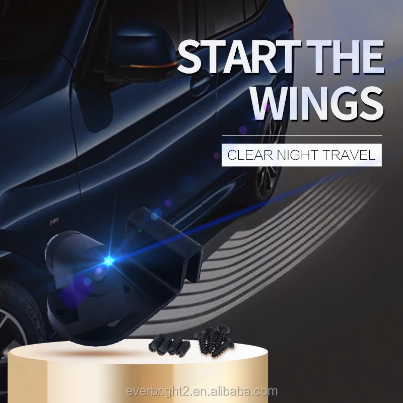 Universal Led Angel Wings Car Welcome Light Shadow Courtesy Light ...