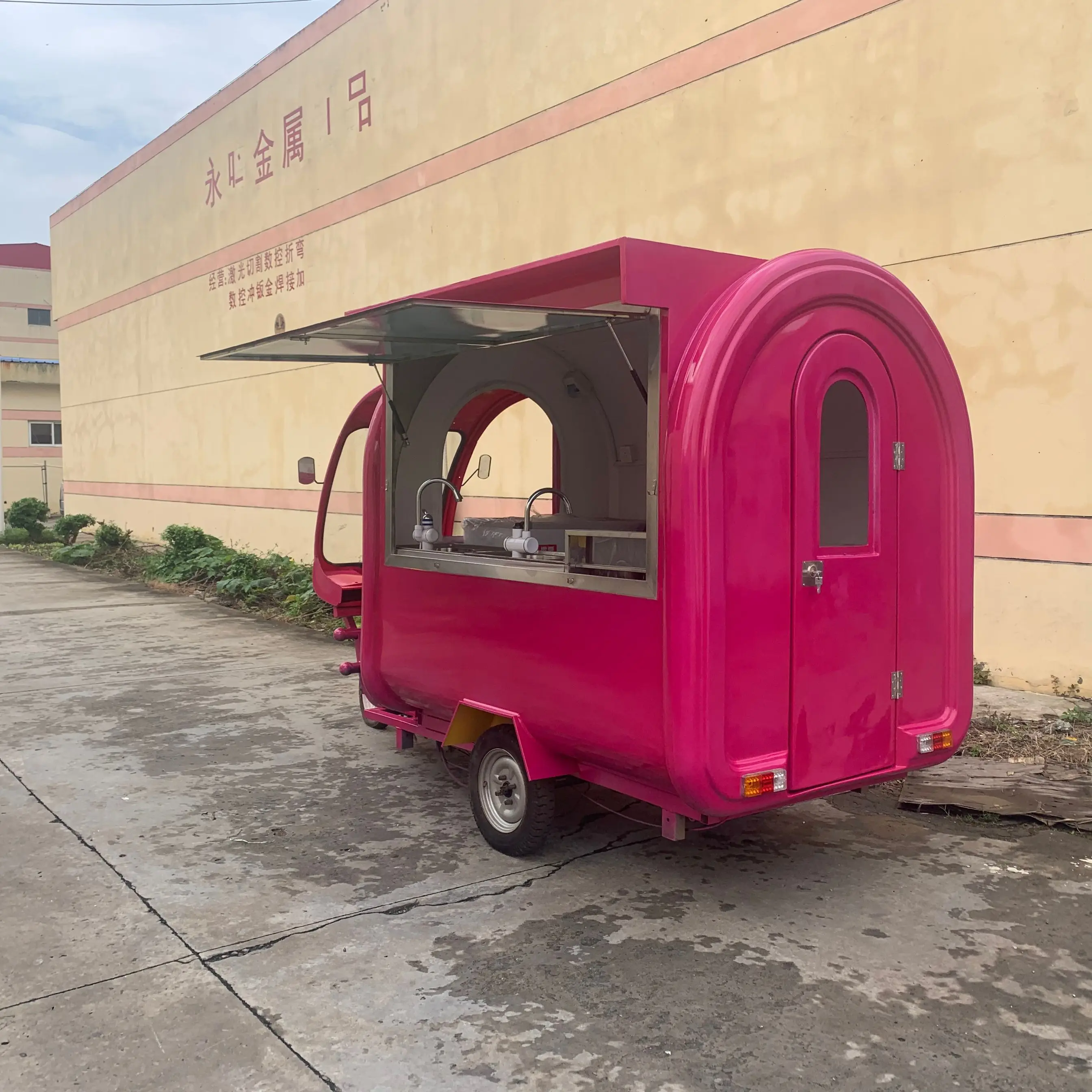Oem Tricycle Food Cart Electric Catering Van 3 Wheel Motorcycle Mobile ...