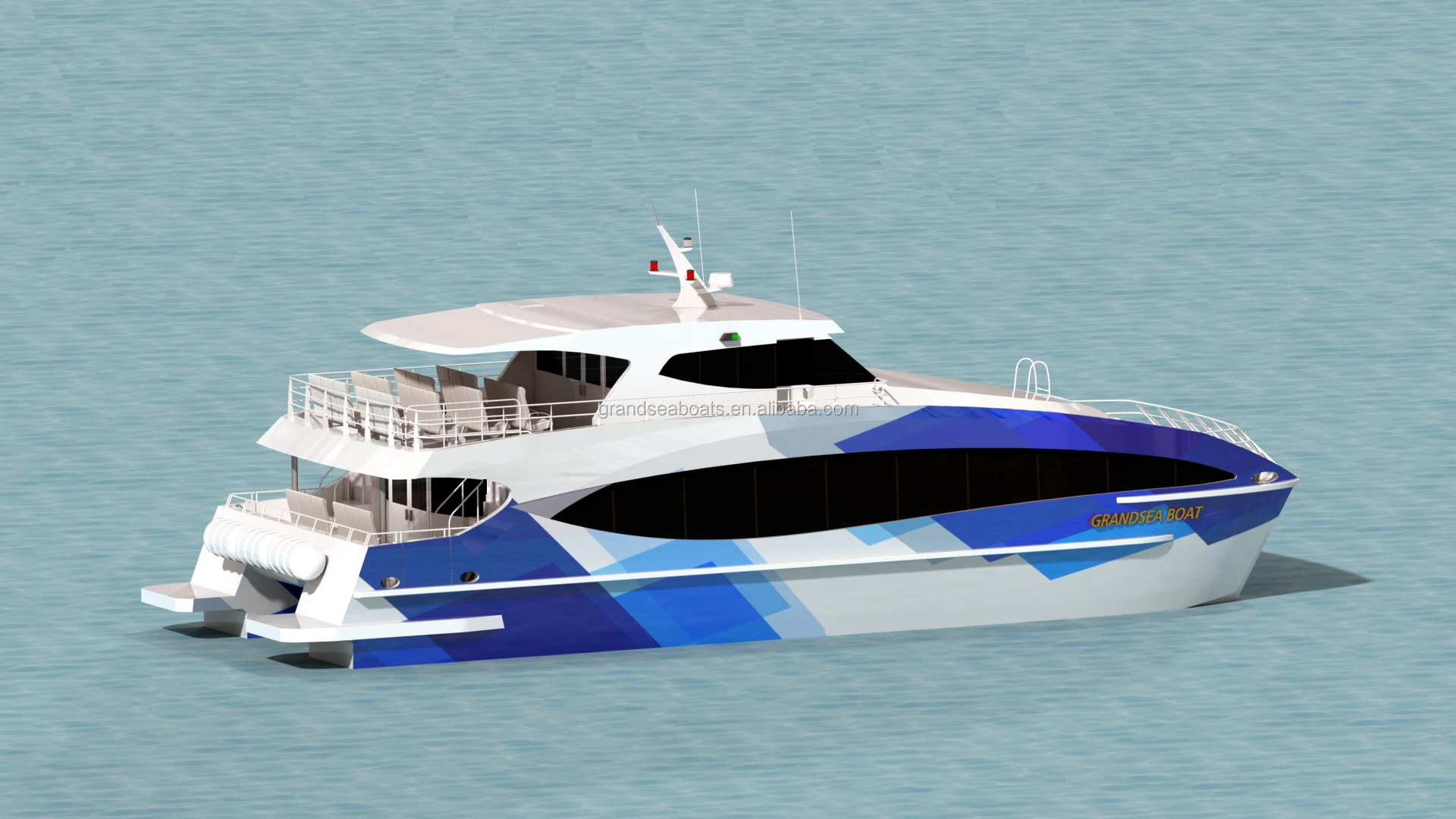 High Speed Aluminium Catamaran Ferry for 100 Passengers