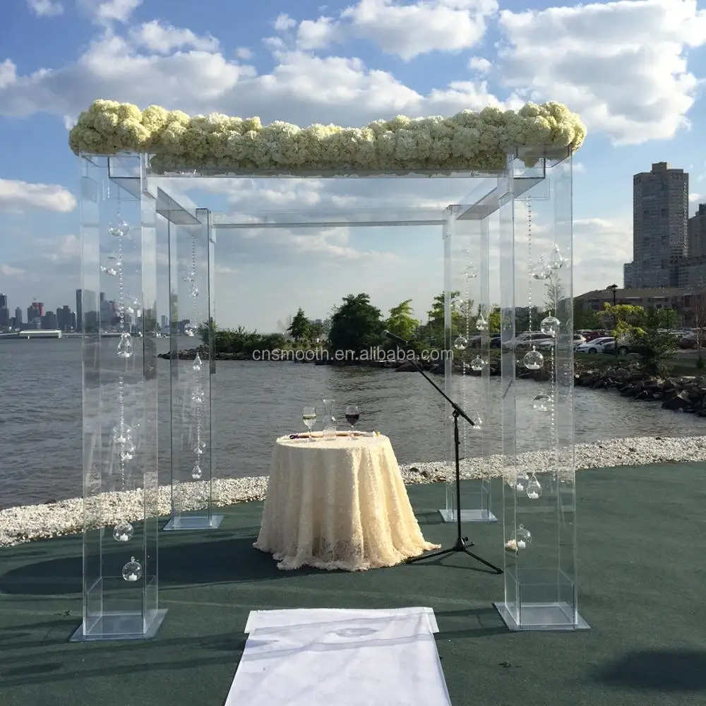 Transparent Acrylic Chuppah Wedding Chuppah Clear Wedding Acrylic ...