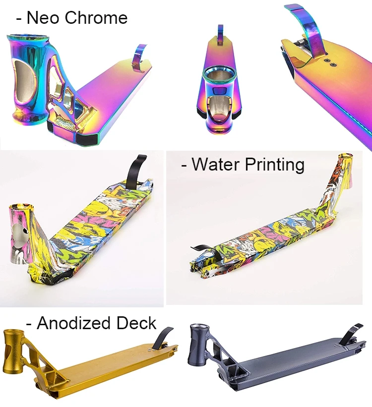 Lightweight Aluminium Deck Aluminium Core Wheels In Neo Chrome Rainbow ...