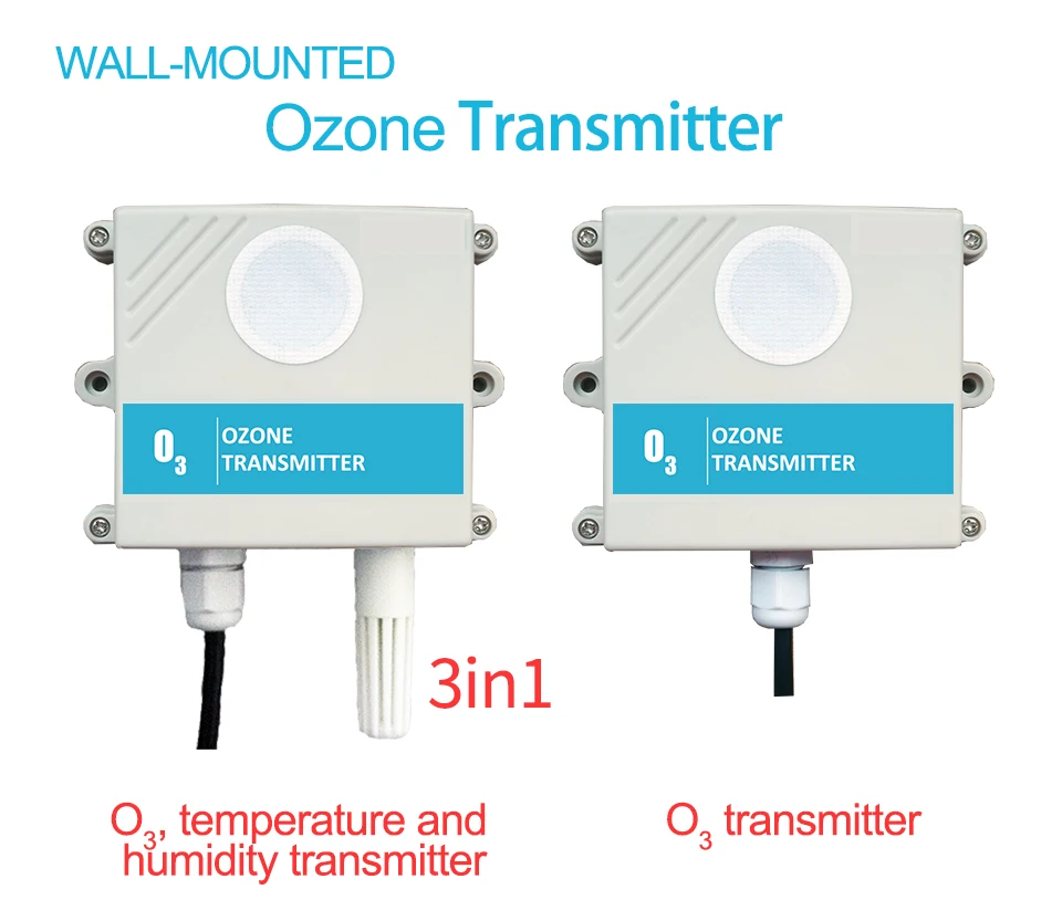 3 In 1 Wall Mount Ozone Gas Sensor O3 Gas Analyzer Air Quality O3 ...