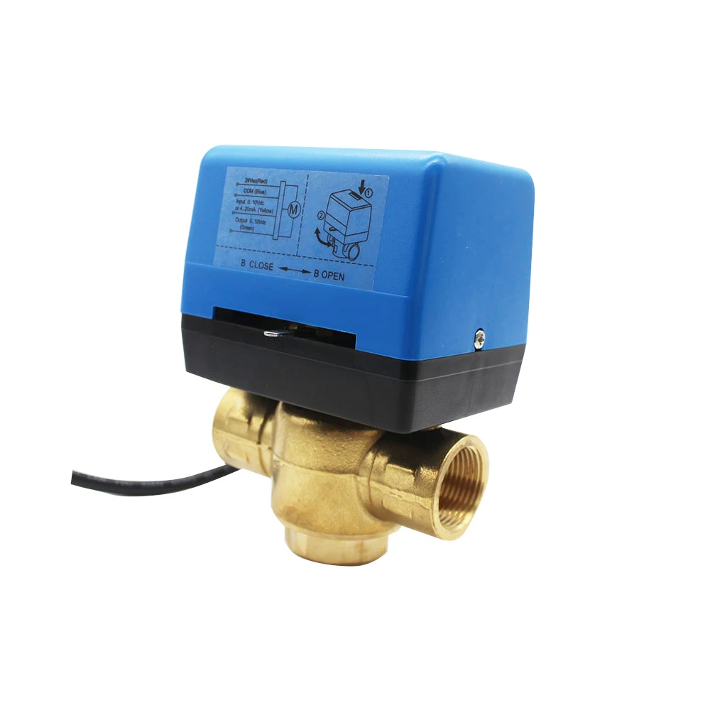 4 20ma Motorized Modulating Water Valve - Proportional Control