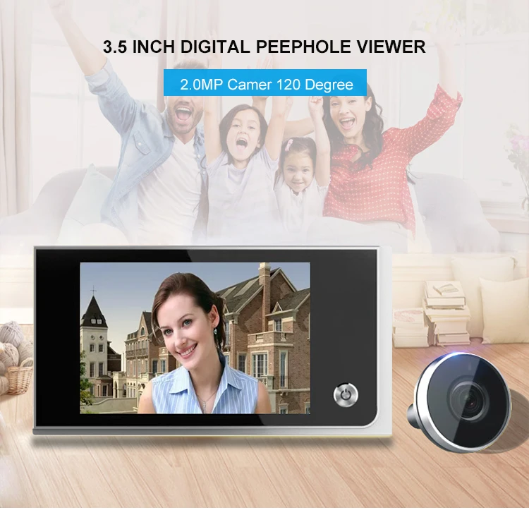 Digital Door Peephole Viewer Doorbell Cheap Video Phone Intercom Hidden ...