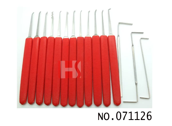 15pc Quick Opening Tool for Civil Lock Single Hook Keys Lock Lockpick ...