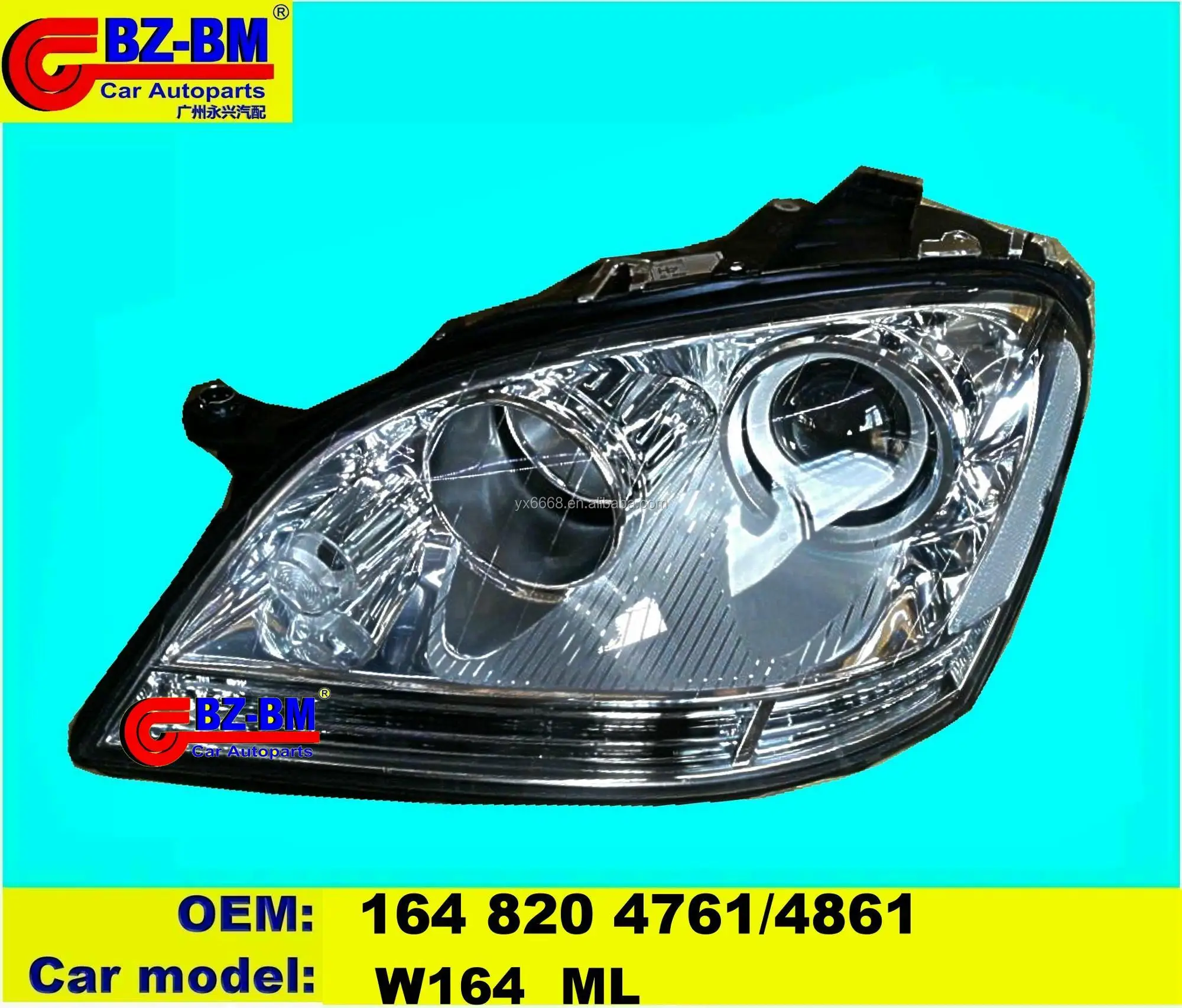 ヘッドランプヘッドライトキセノン隠しledランプベンツ用w164ml 1648204761 1648204861 - Buy ヘッドライト ...