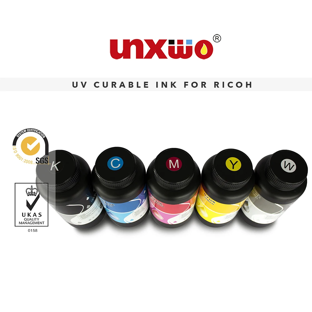 Uv Curable Ink For Ricoh Gen5 / Gh2220 Toshiba Ce4 Wide Format Uv Flatbed Printer For Soft And ...