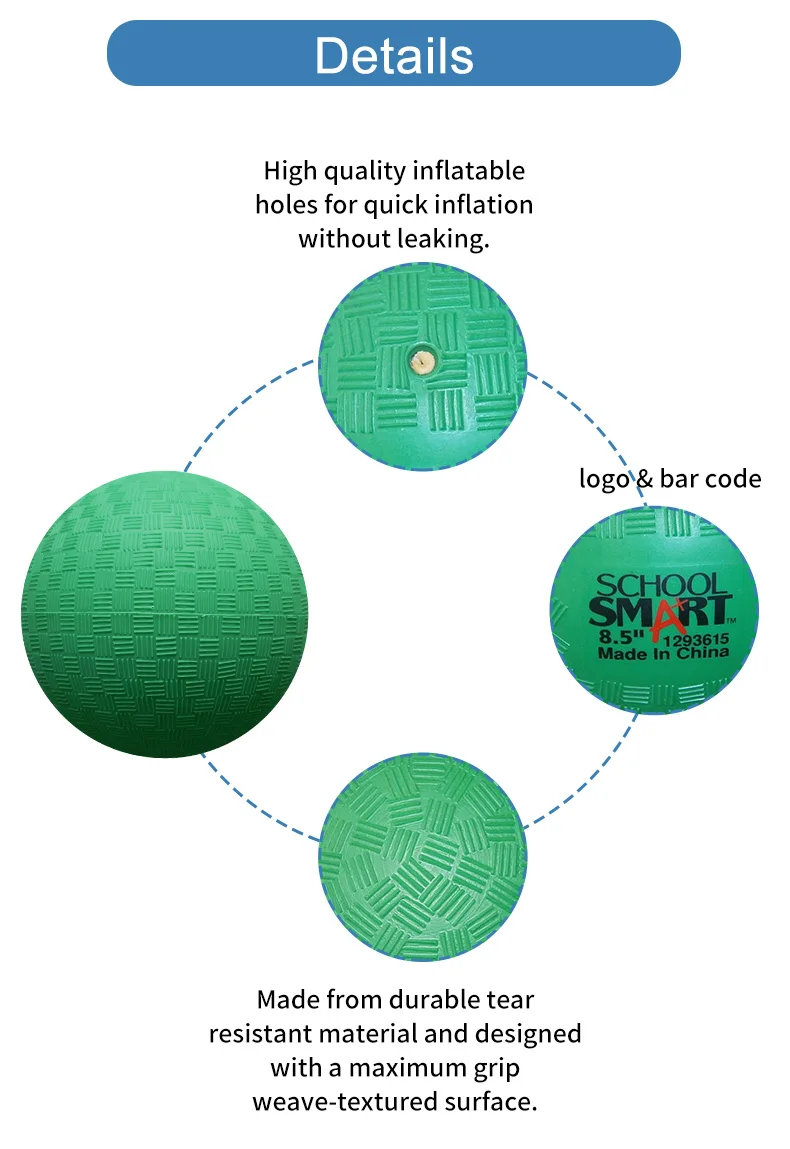 8.5/9/16 Inch Pvc Rainbow Solid Color Playground Ball - Buy Playground ...