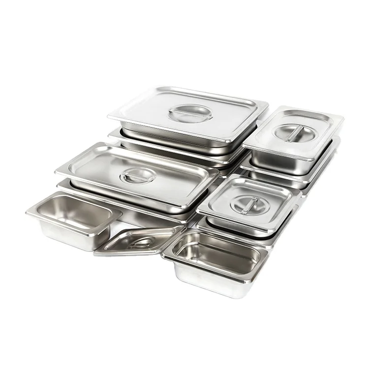 High Quality Full Size European & American Stainless Steel Gn Pan Food Storage Container ...