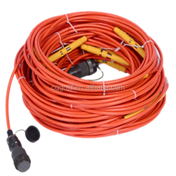 12channels And 24channels Seismic Survey Cable Geophone Seismic Cable ...