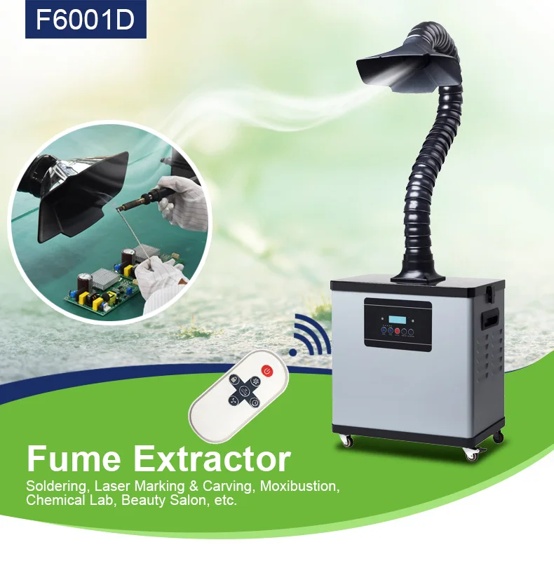 F6001d Solder Fume Extractor; Remote Control Control The Machine From A ...