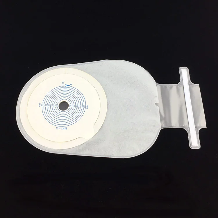 Drainable Two Piece System Colostomy Bag With Hydrocolloid Barrier For