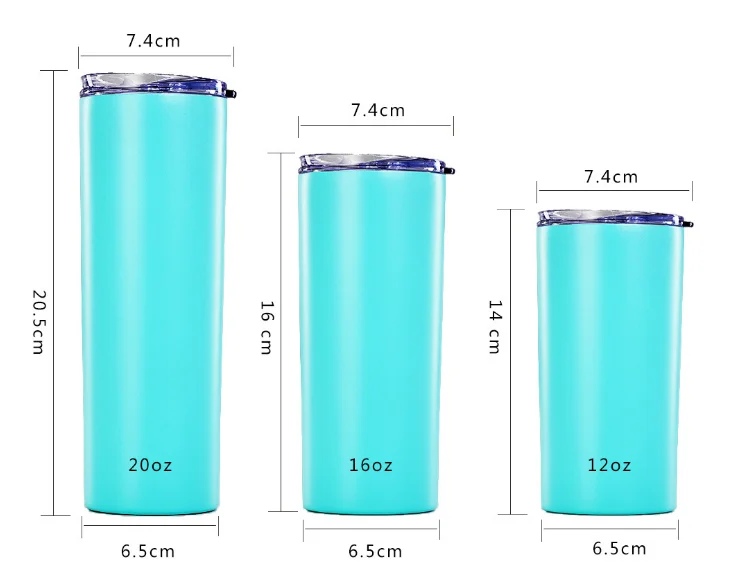 Straight Tumbler Stainless Steel Sublimation Blank Insulated Tumbler