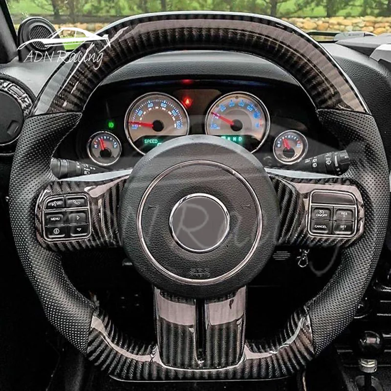 Custom Carbon Fiber Steering Wheel For Jeep Jl Wrangler/gladiator 2018 ...