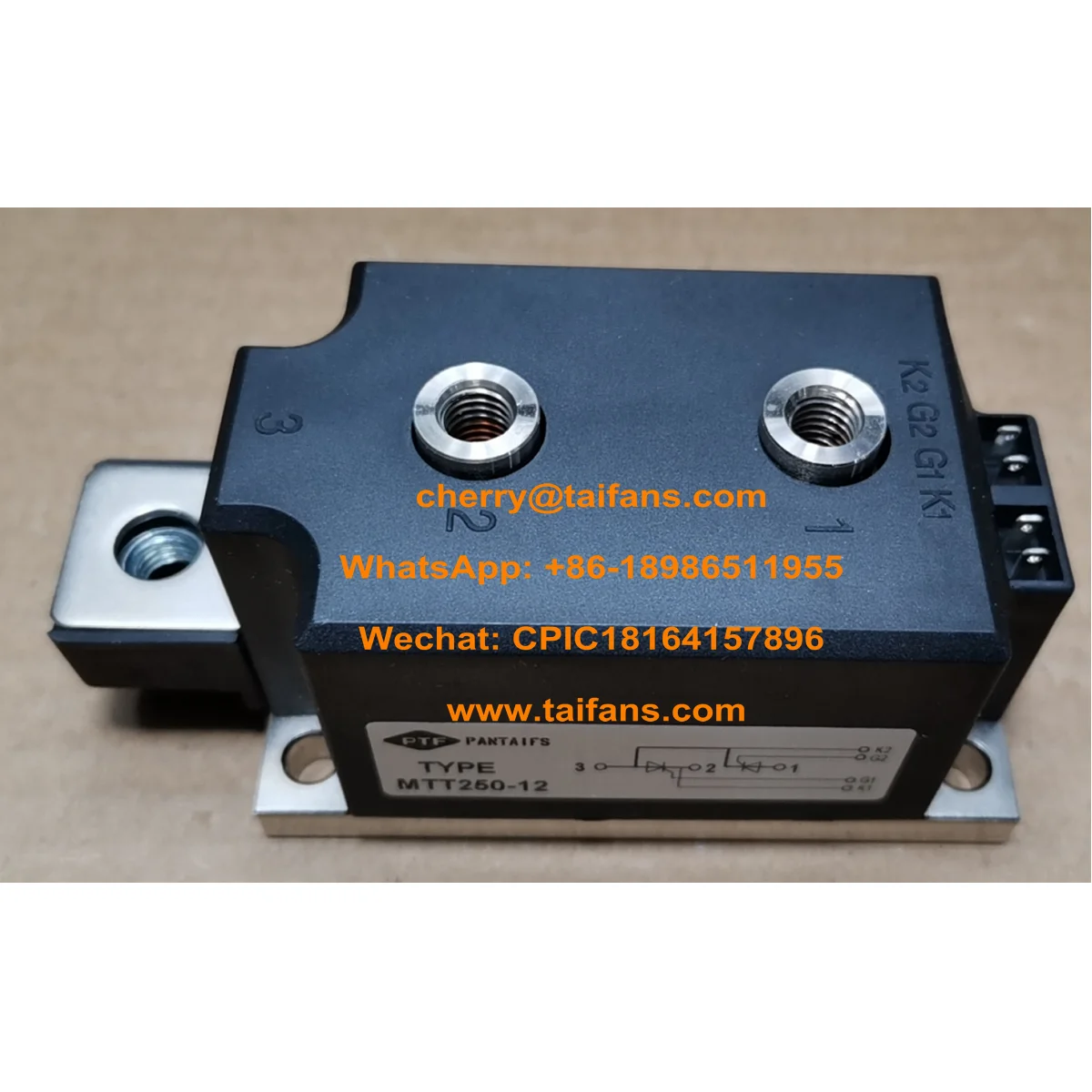 Scr Thyristor Diode Igbt Power Modules Mtt-63-12 Mtt-80-11 Mtt-80-16 Mtt-100-12 Mtt-160-12 Mtt ...
