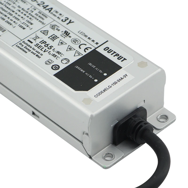 Meanwell Elg-150-24a-3y Led Driver Dc 150 Watt 24volt 24v Class 2 Power Supply For Led Strips 21 ...