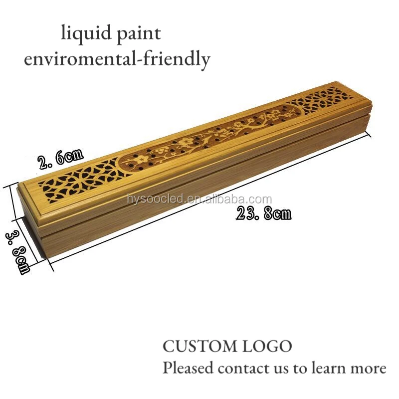 Incense Holder Wood Pellet Burner Box Wholesale Custom Bamboo Wood ...
