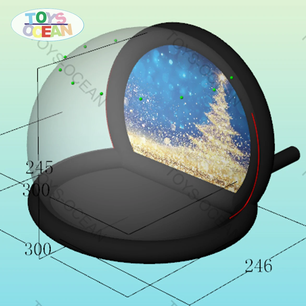 Life Size Inflatable Christmas Snow Globe Inflatable Human Size Snow ...
