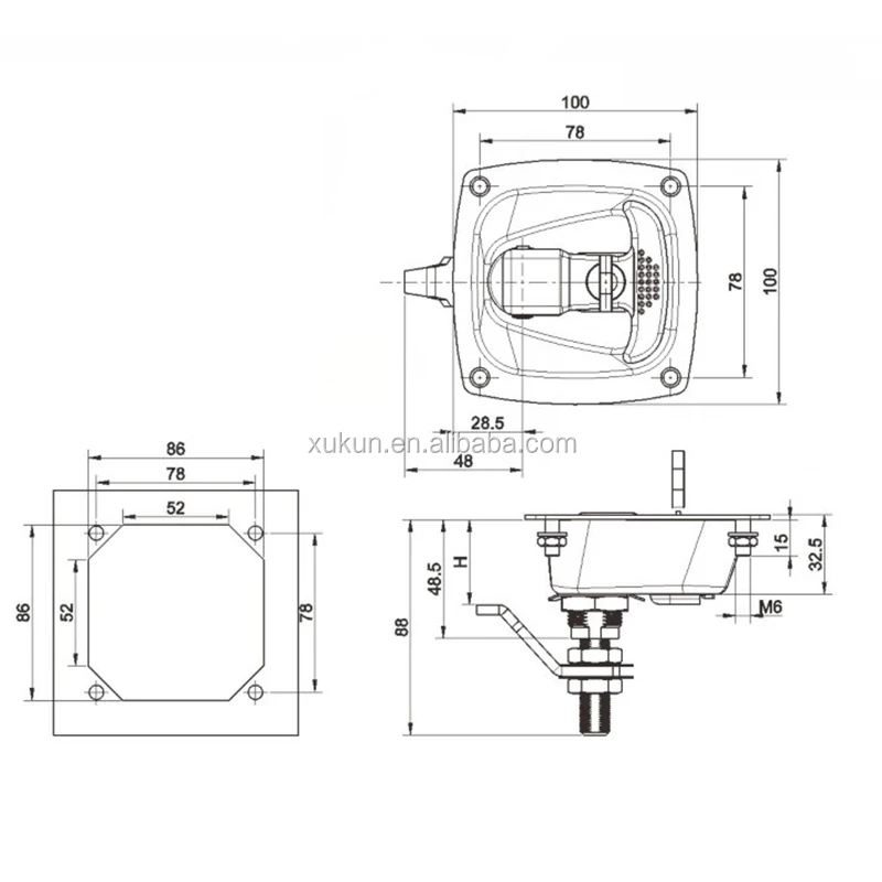 N2-2-300-01-5 Type Southco Compression Type Transfer Lock N2-2-101-01-5 ...