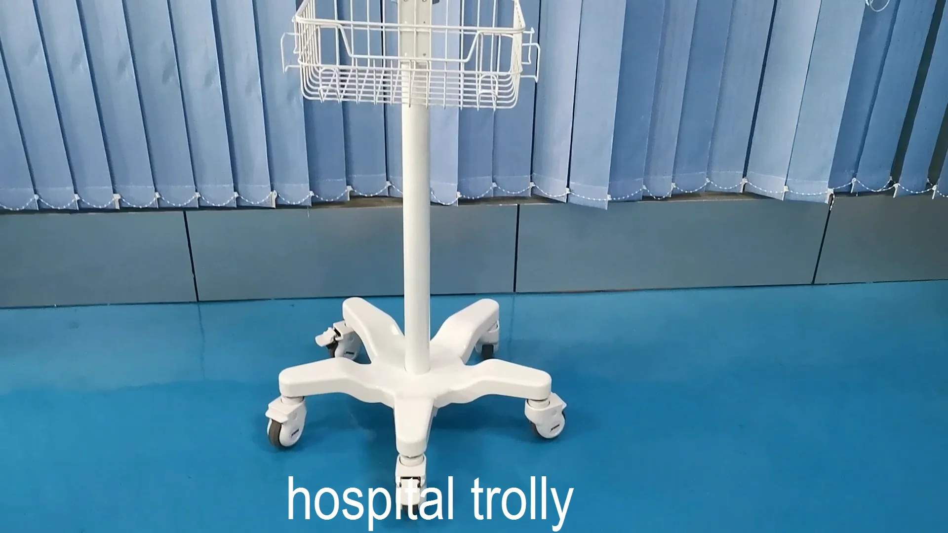 Hospital Nursing Trolley Medical Rolling Stand Ecg Medical Monitor ...