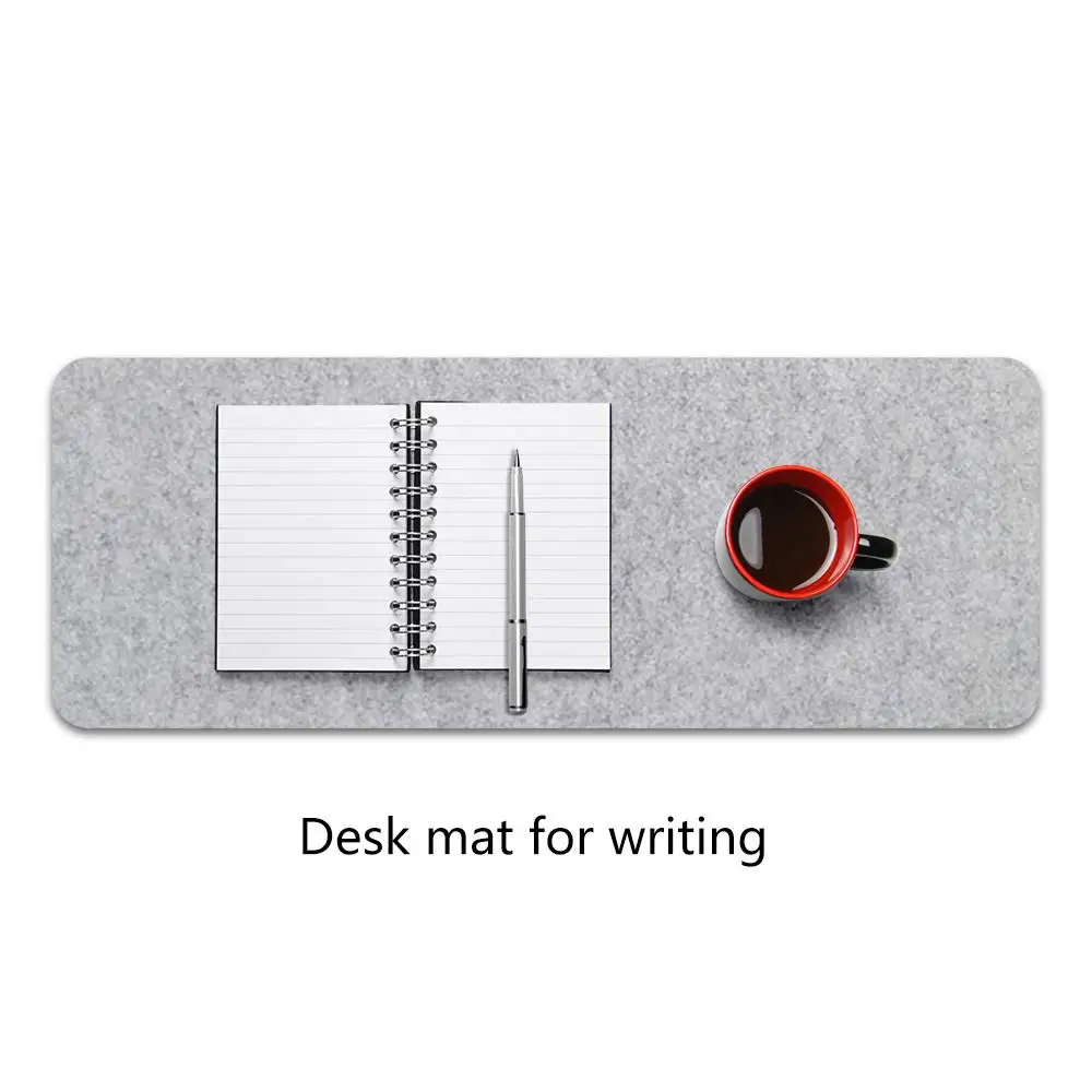 Wholesale Custom Felt Leather Office Desk Mouse Mat Pad Anti-slip Desk ...