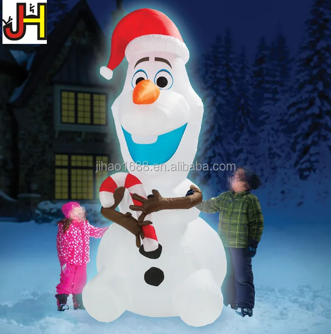 Olaf Inflatable Christmas Yard Decoration Inflatable Snowman Christmas ...