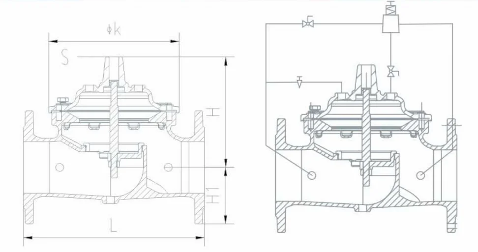 Automatic Water Level Hydraulic Control Valve - Y Type