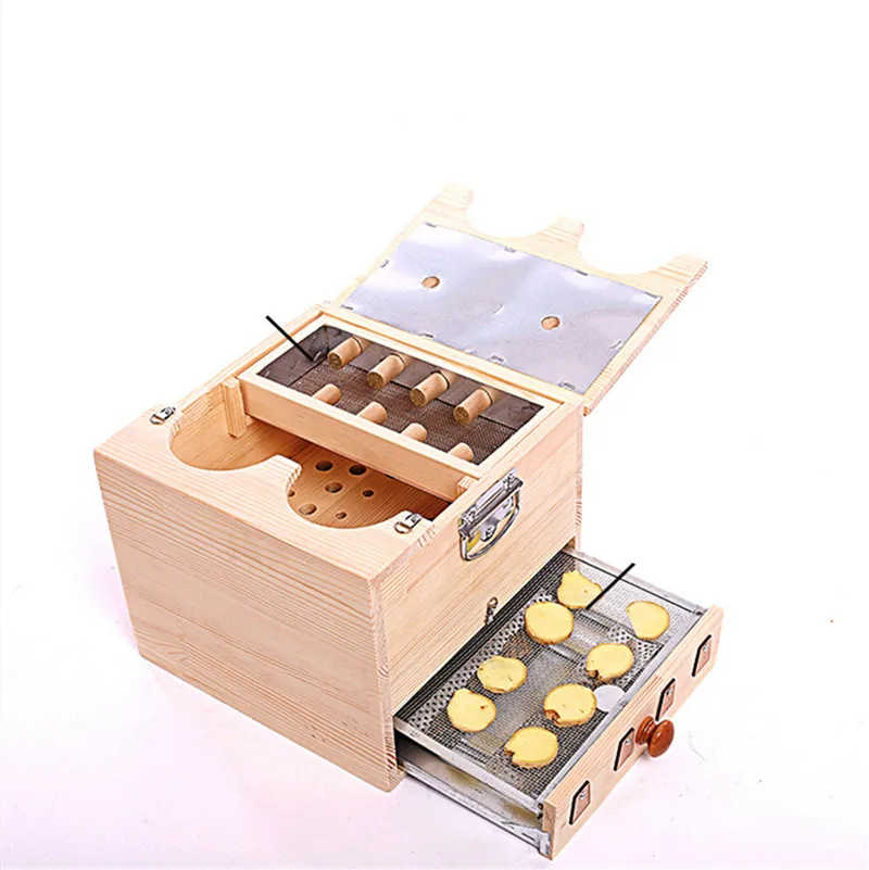 Bian Stone Moxibust Massage Wooden Foot Moxa Box Moxibustion Machine ...