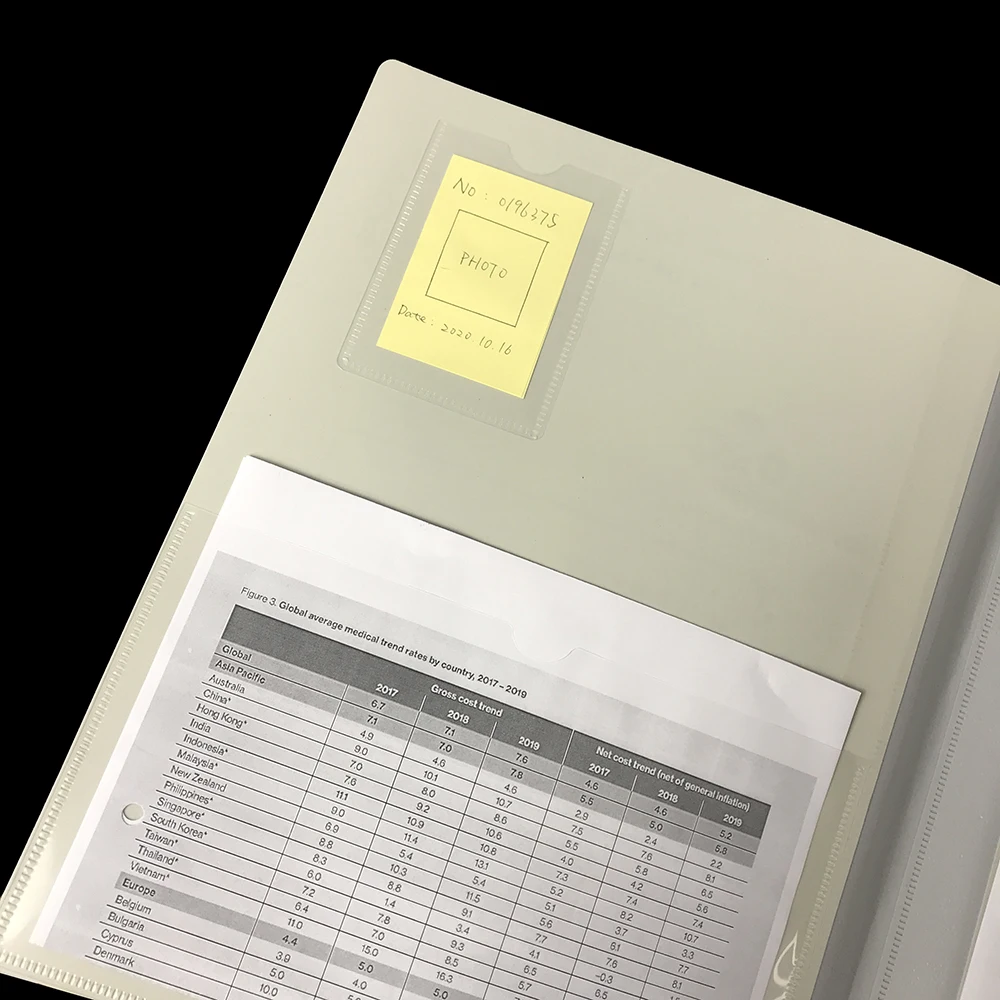 Plastic Medical File Folder Medical Dividers Clip 11 Dividers Medical ...