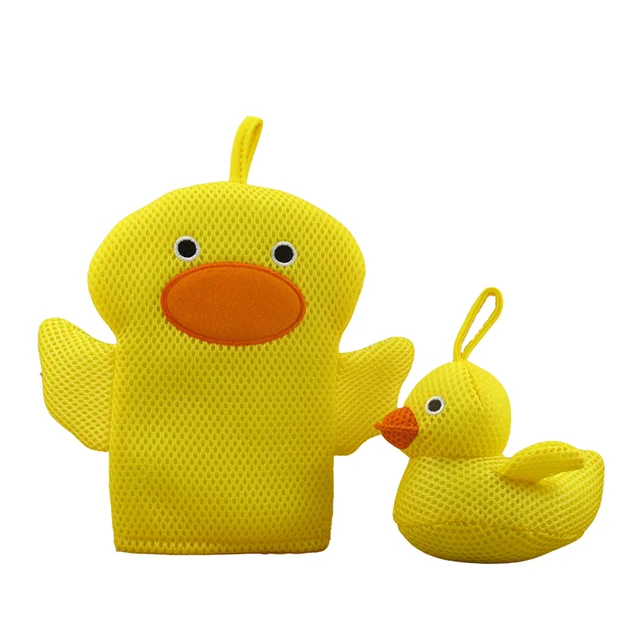 2020 Animal Baby Bath Glove / Baby Bath Hand Puppet / Kids Bath Mitt ...