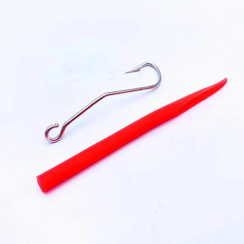 Mustad Fishing Hooks Sea Fishing Cod Lures Eel Hook With Tube Rubber ...