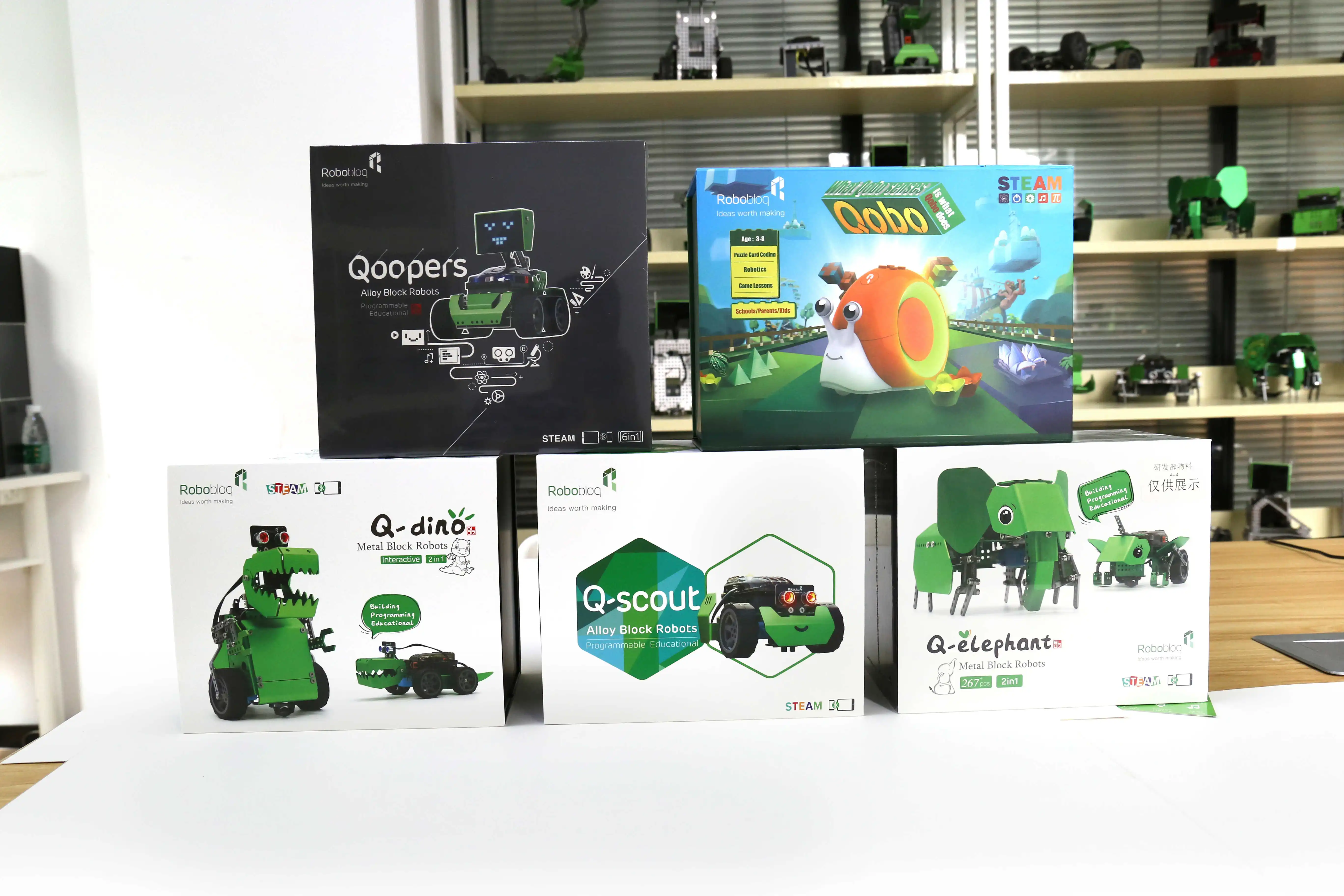 Robobloq Stem Robot Kit - Diy 6 In 1 Advanced Mechanical Building Block ...