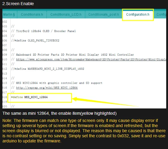Makerbase Mks Lcd12864 A/b Intelligent Display Lcd Controller Panel Module Smart Display 3d ...