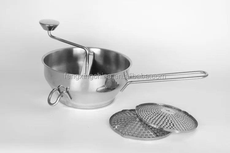 Stainless Steel Food Mill with 3 Discs by Coolchef