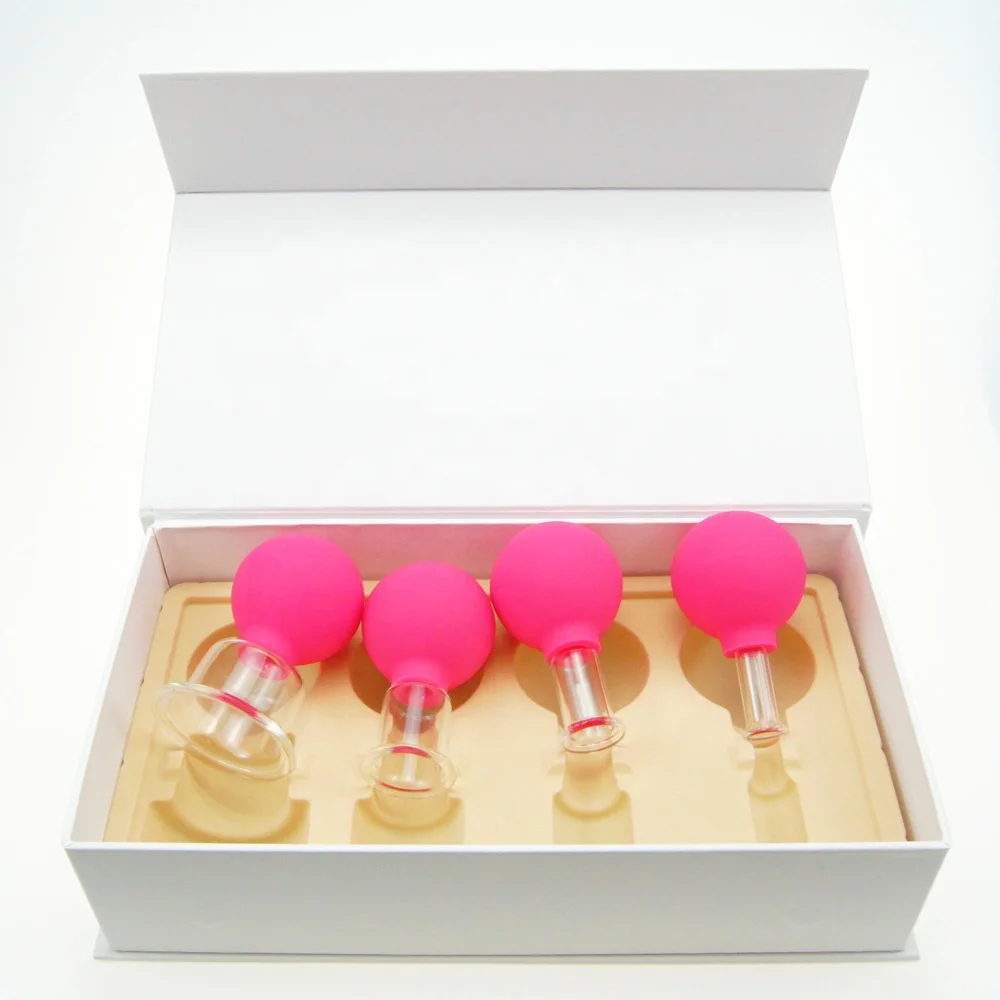 Anti Cellulite Vacuum Body Facial Massage Suction Glass Cupping Set Of