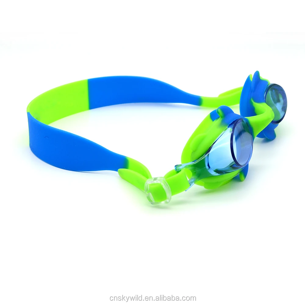 New Custom Kids Cartoon Funny Wide View Free Swim Anti Uv Silicone Anti ...