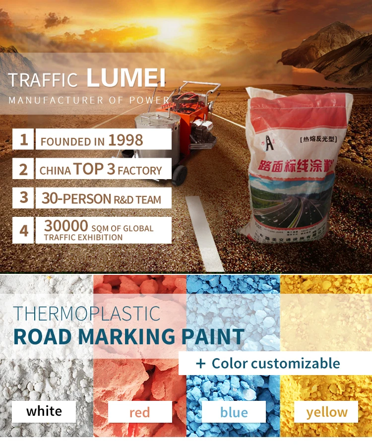 Luminous Thermoplastic Road Marking Powder Paint for Highways