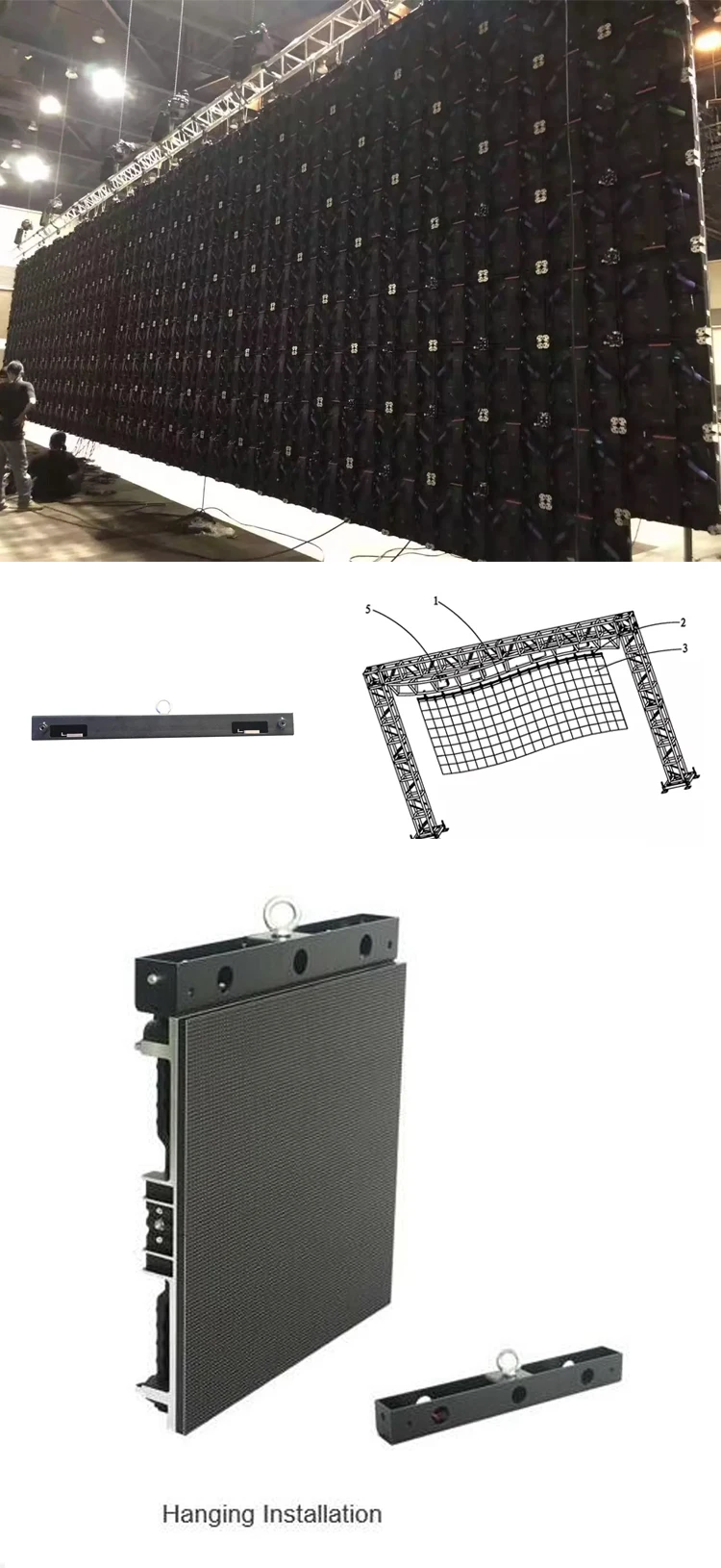 Hanging Bar For Rental Purpose Led Screen - Buy Hanging Bar,Hanging ...