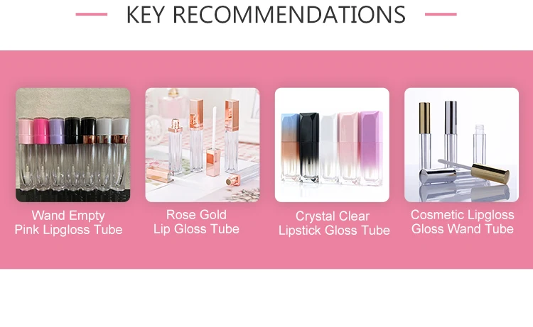 Wholesale Custom 3ml 5ml 7ml 8ml 10ml Empty Gold Silver Lip Gloss Tube ...