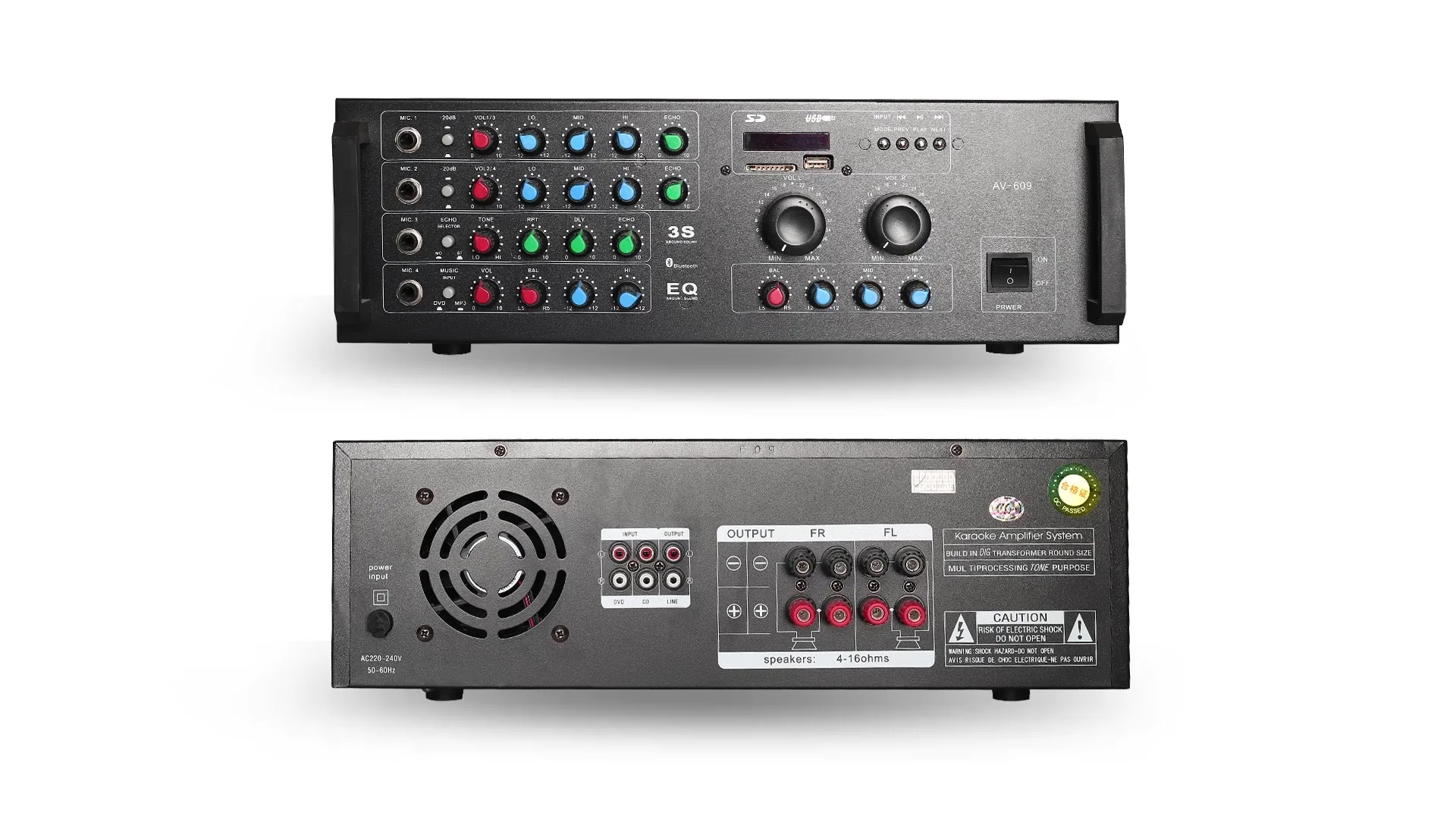 Speaker Karaoke Digital Amplifier With Usb And Sd Card Slot - Buy ...