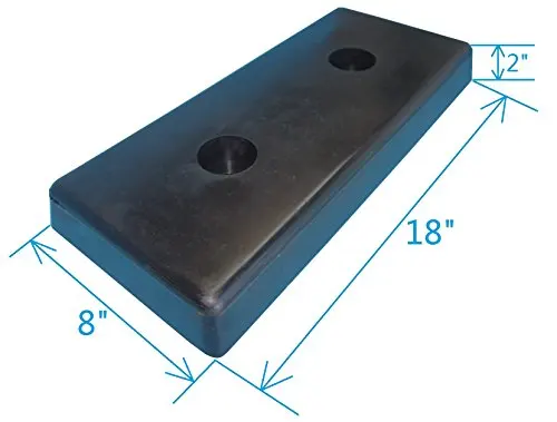 Rubber Dock Fender - Laminated Dock Bumper with Steel Face